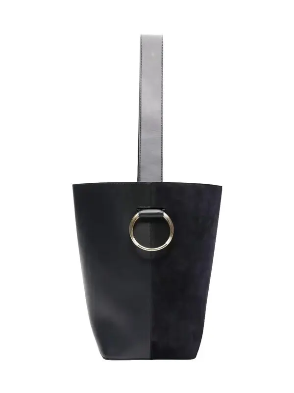 Victoria Beckham Ring-detail Bucket Bag - Blue