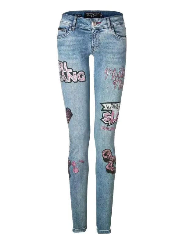 Philipp Plein Five-pocket Skinny Jeans - Blue