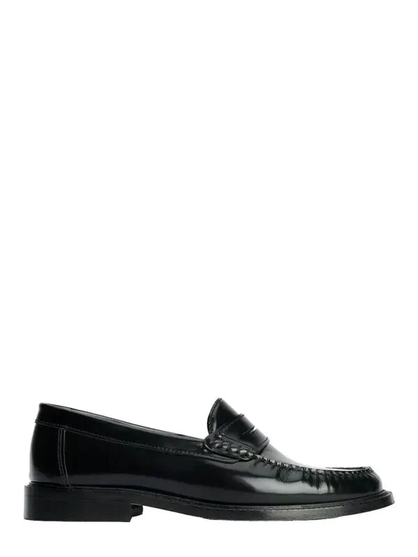 VINNY'S Yardee Moccasin Loafers - Black
