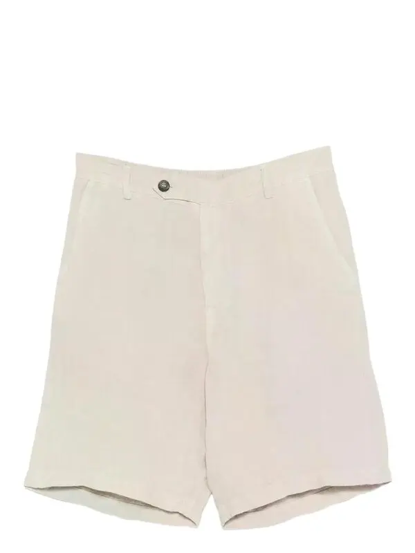 MC2 SAINT BARTH Linen Bermuda Shorts - Neutrals