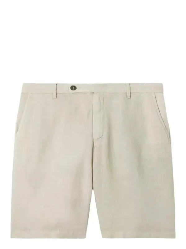 MC2 SAINT BARTH Linen Bermuda Shorts - Neutrals