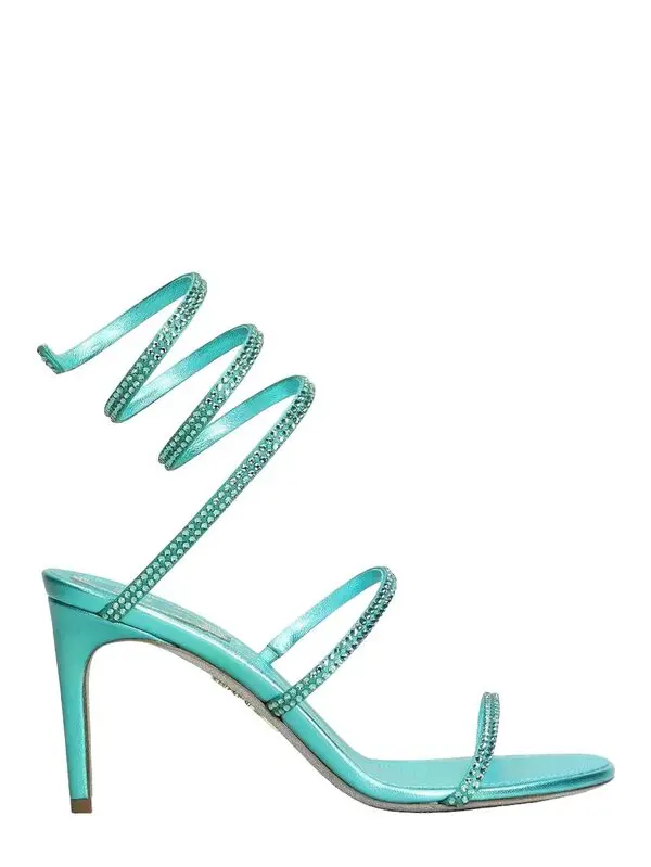 Rene Caovilla Cleo Crystal-embellished Sandals - Blue