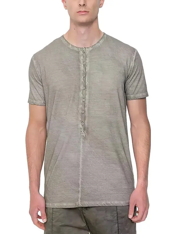 MD75 Buttoned T-shirt - Grey