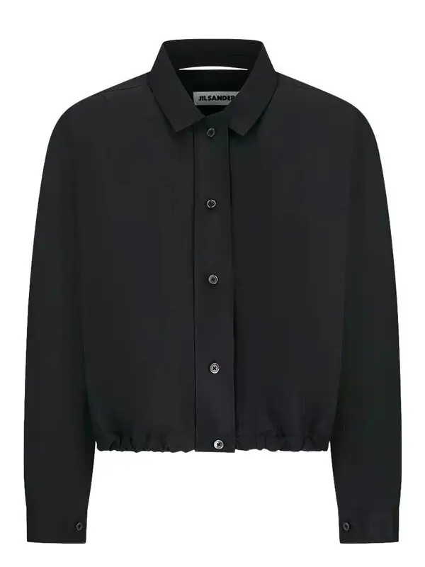 JIL SANDER Elasticated-hem Jacket - Black