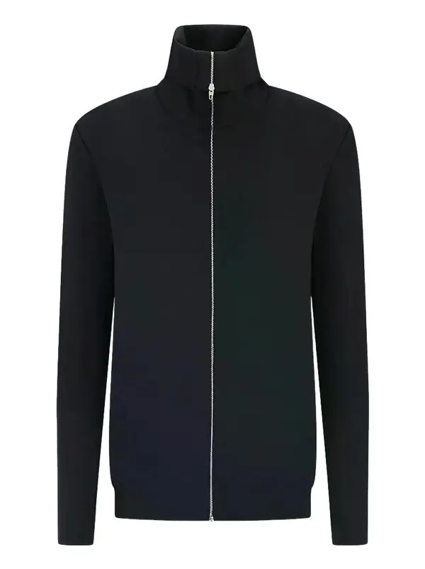 JIL SANDER Zip-up Cardigan - Black