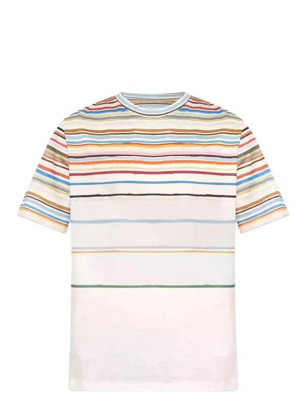 Paul Smith Stripe-pattern T-shirt - White