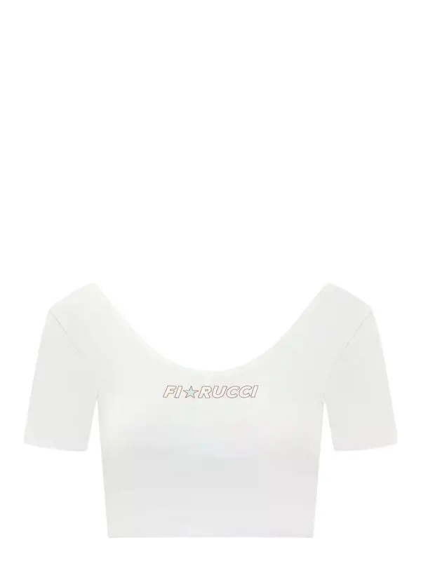 Fiorucci Logo-print Cropped T-shirt - White