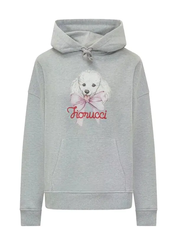 Fiorucci Poodle-print Hoodie - Grey
