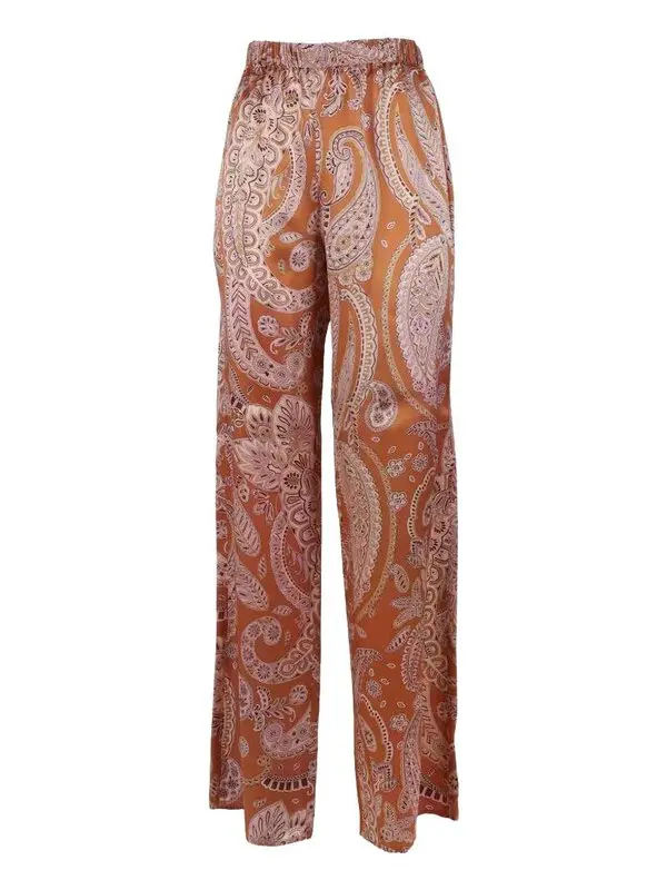 Antonelli Firenze Paisley-print Palazzo Pants - Orange