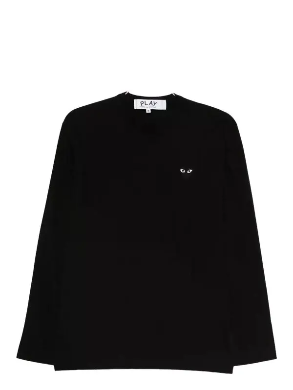 Comme Des Garçons Heart-patch T-shirt - Black