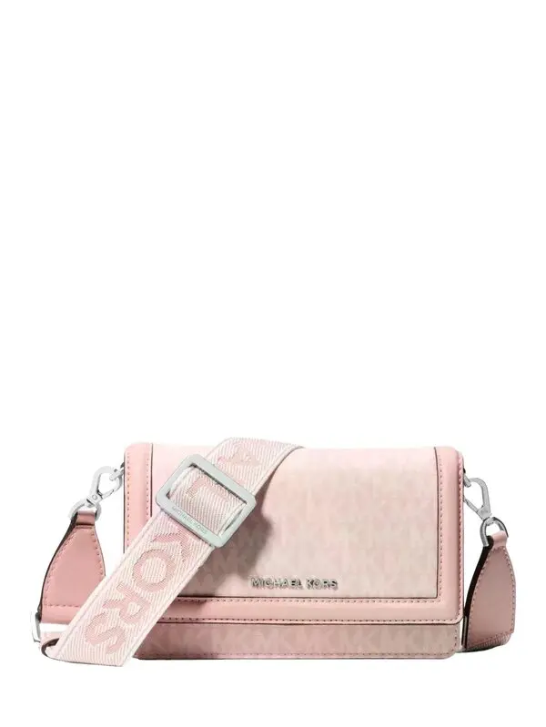 Michael Kors Monogram Logo-strap Crossbody Bag - Pink
