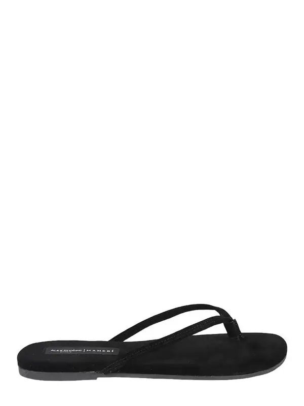 Manebí Suede Thong Sandals - Black