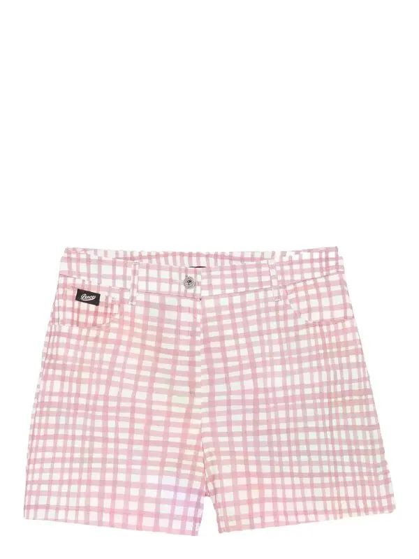 PENCE 1979 Luna Vichy-pattern Shorts - Pink