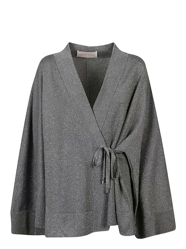 CIRCUS HOTEL Wrapped Kimono - Grey