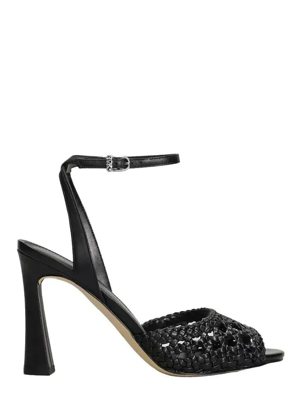 Michael Kors Rosie Woven Heeled Sandals - Black