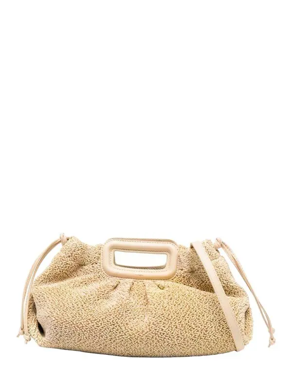 Maje Textured Top Handle Bag - Neutrals