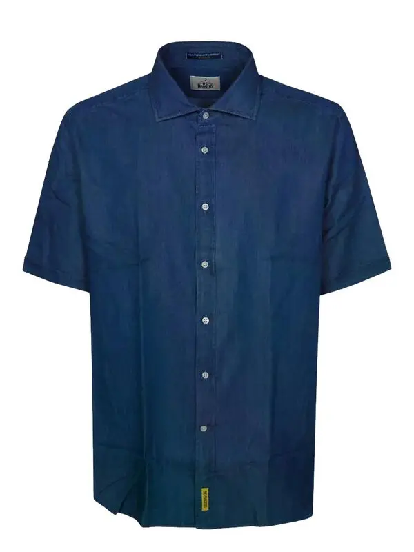 B.D.BAGGIES Short-sleeved Denim Shirt - Blue