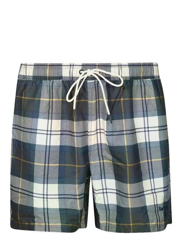 Barbour Tartan Swim Shorts - Blue