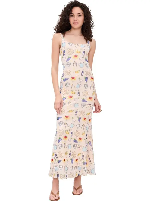 ANOTHER GIRL Eurosummer Print Mesh Maxi Dress - Multi