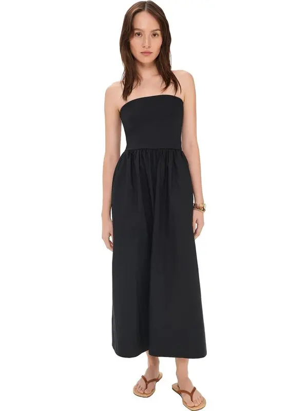 Z Supply Strapless Midi Dress - Black