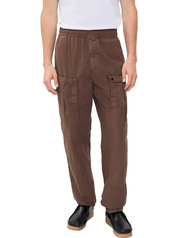 Stone Island Ripstop Cotton-nylon Cargo Pants - Umber