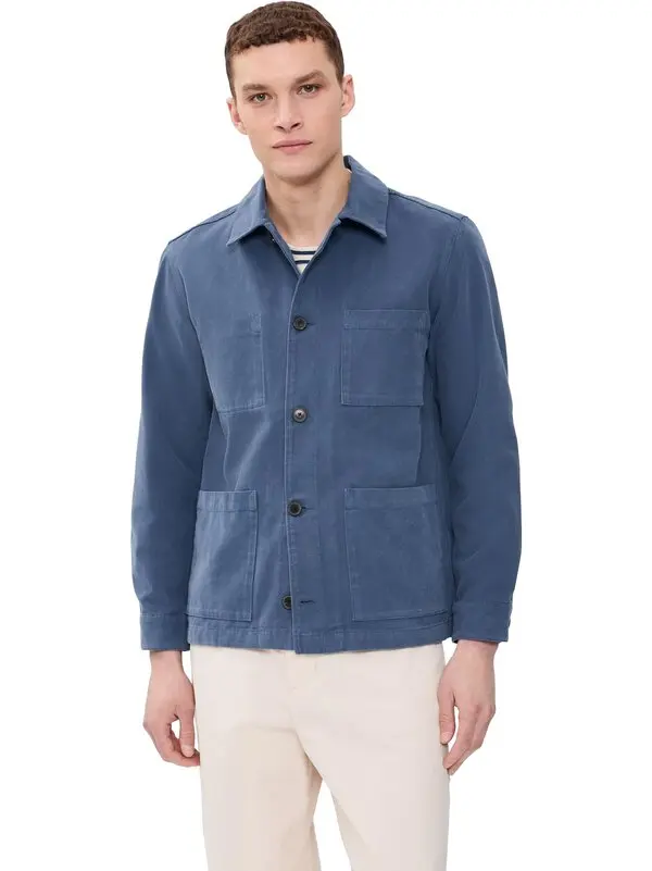 Portuguese Flannel Legacy Canvas Jacket - Blue
