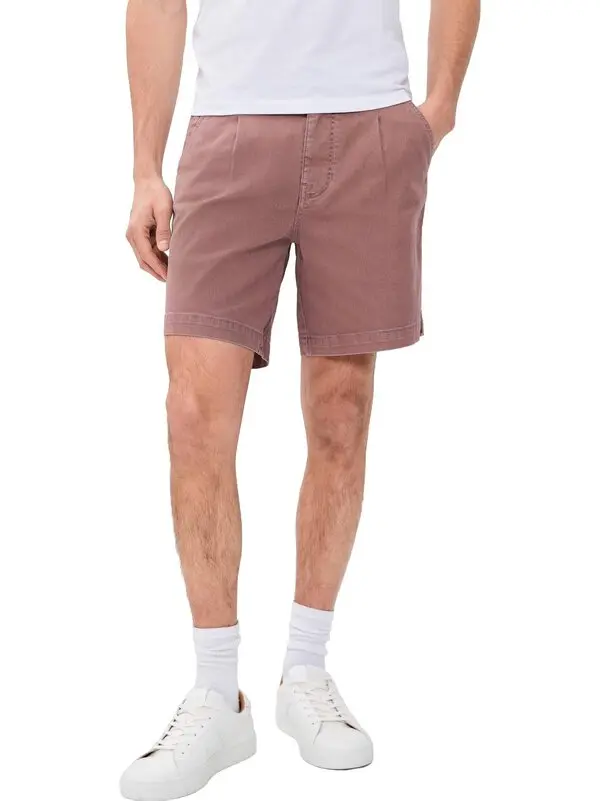 CORRIDOR Pleated Stretch Denim Shorts - Dusk