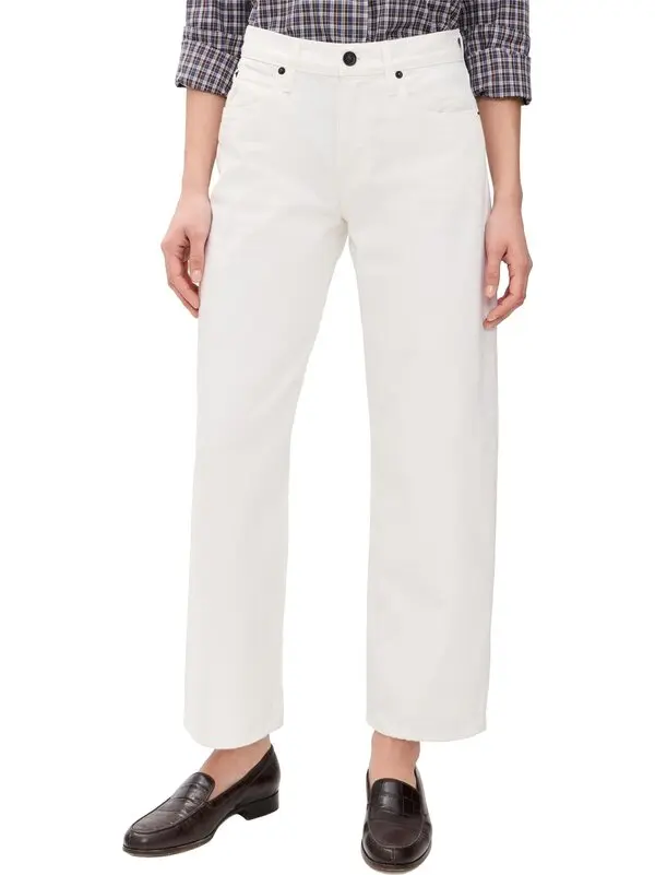 SLVRLAKE Jamie Ankle Curve Jeans - White