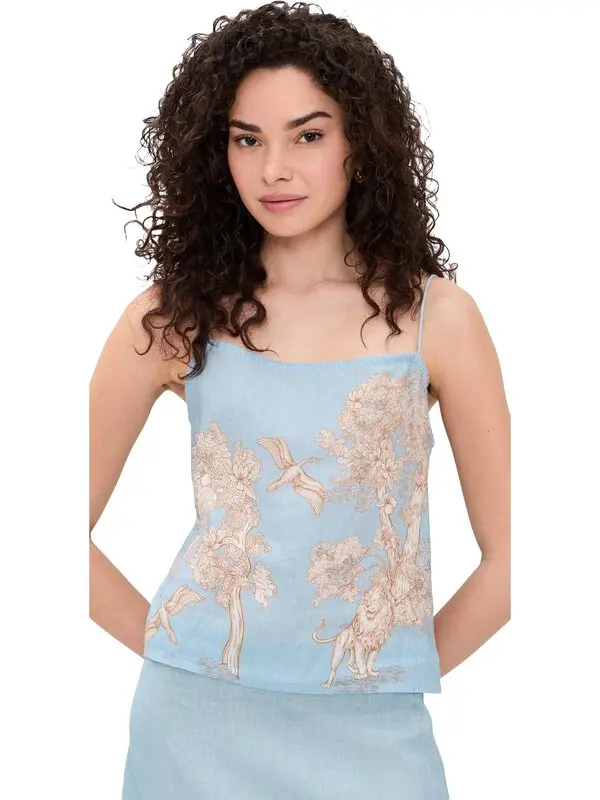 Las Surenas Savannah Top - Light Blue
