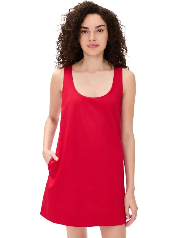 Joe's Jeans Scoop Neck Mini Dress - Cherry Red