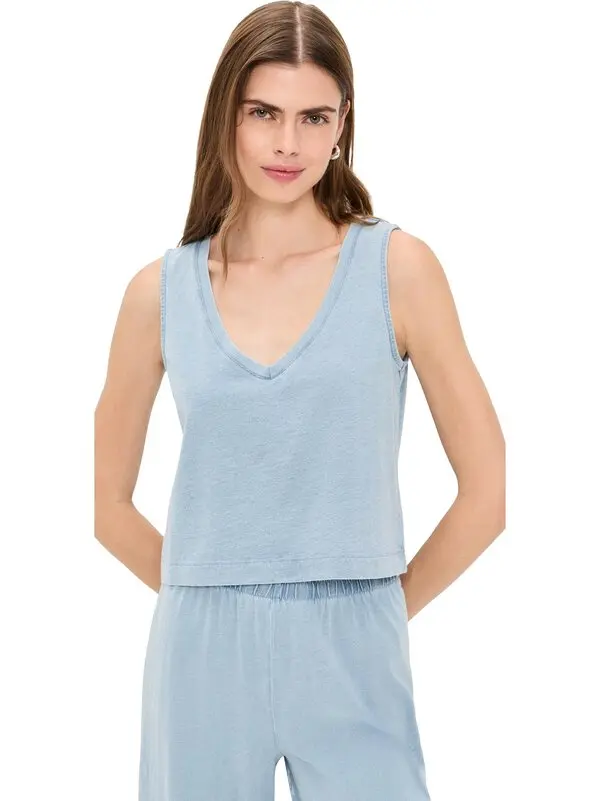 Z Supply Sloane Tank Top - Ocean Air Indigo
