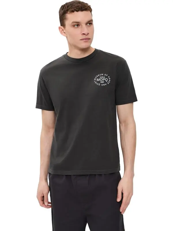 MUSEUM OF PEACE & QUIET Stamp T-shirt - Black
