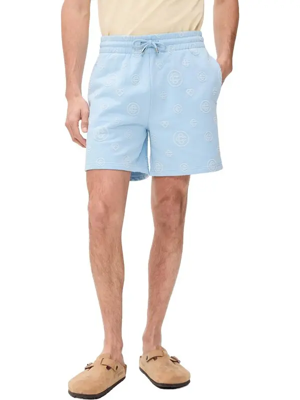 Casablanca Applique Monogram Sweatshorts - Blue
