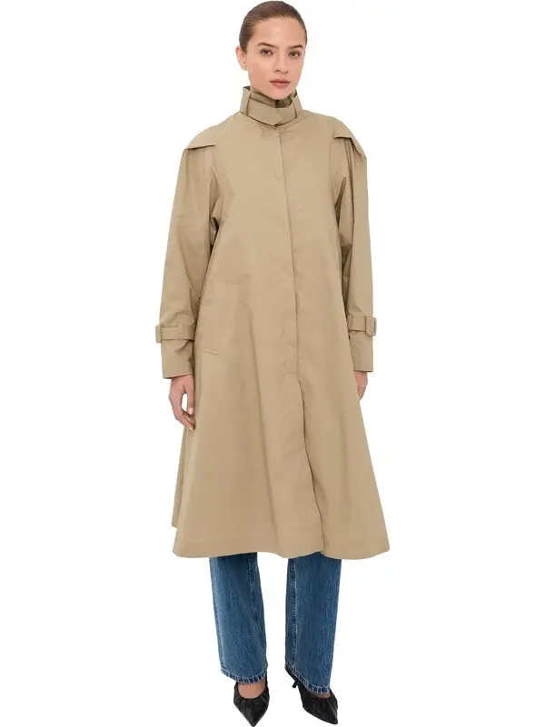 Bite Studios Light Cotton Chet Trench Coat - Barley