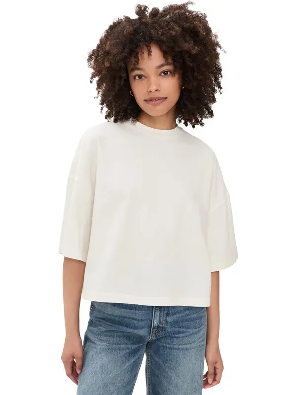 SLVRLAKE Boxy Tee - Natural White