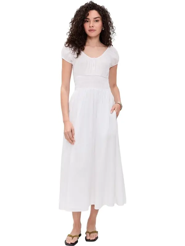 FAVORITE DAUGHTER The Swoon Midi Dress - White