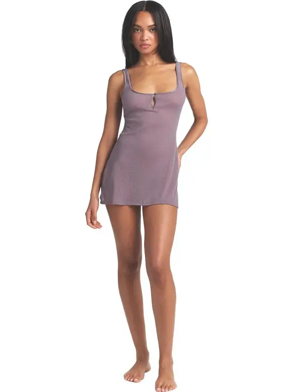 SKIMS Mini Slip Dress - Zinc