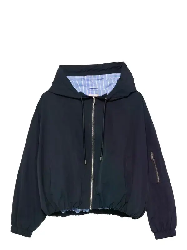 Liu Jo Hooded Zip Jacket - Blue