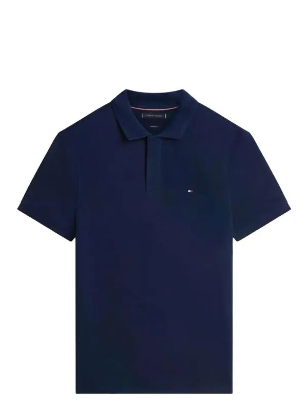 Tommy Hilfiger 1985 Logo-patch Piqué Polo Shirt - Blue