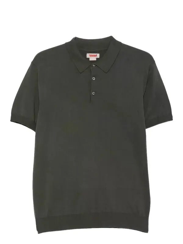 BARACUTA Button Polo Shirt - Green