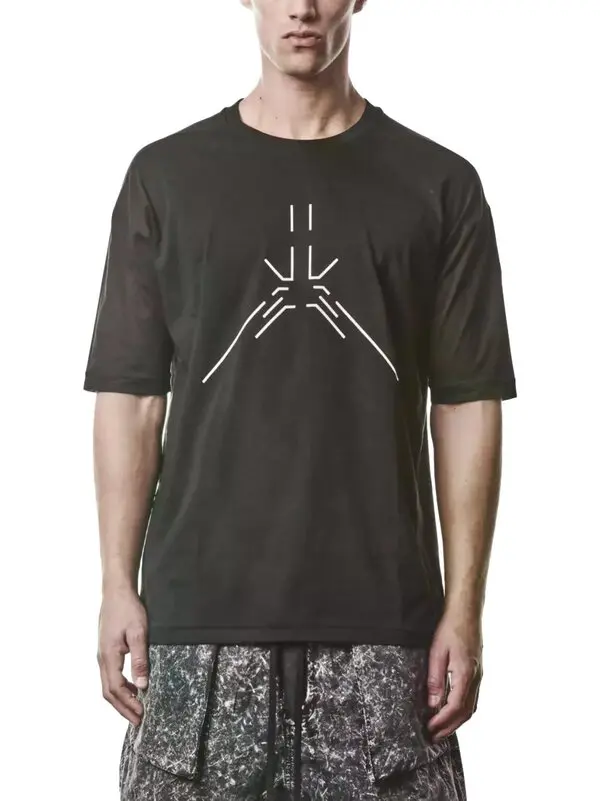 THOM KROM Ts 933 Graphic-print T-shirt - Black