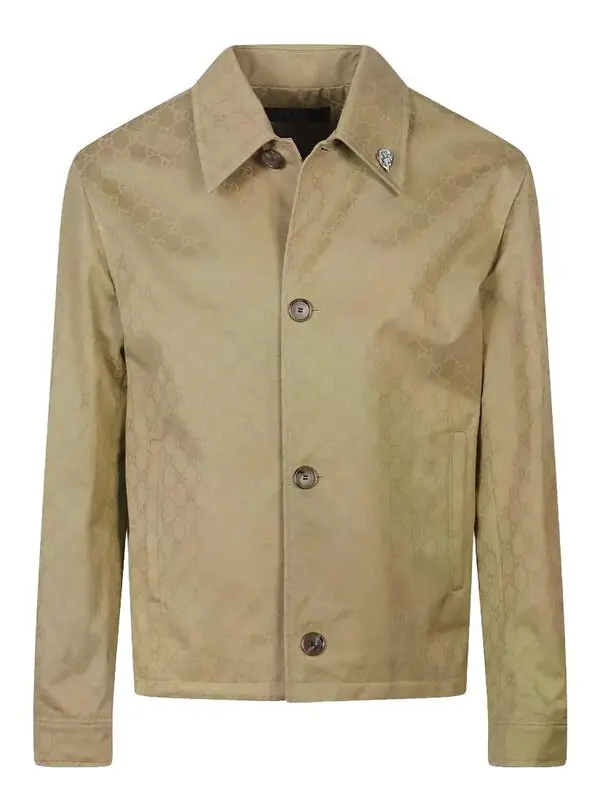 Gucci Gg Motif Jacket - Neutrals