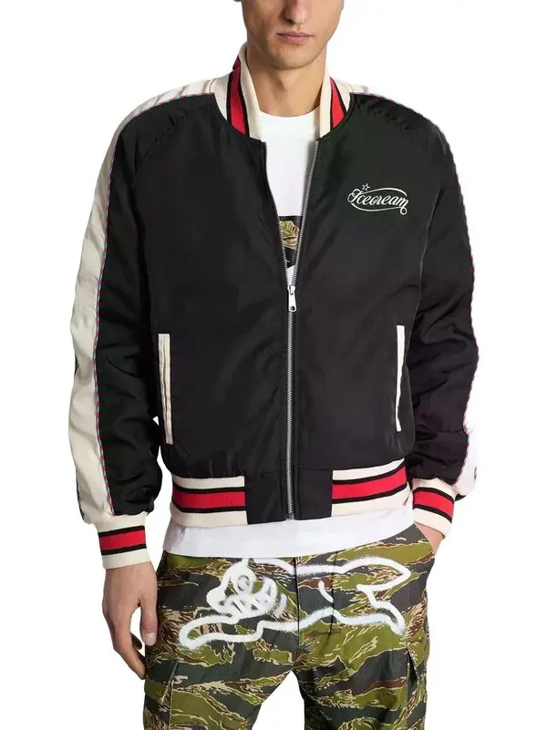 ICECREAM Running Dog Embroidered Jacket - Black