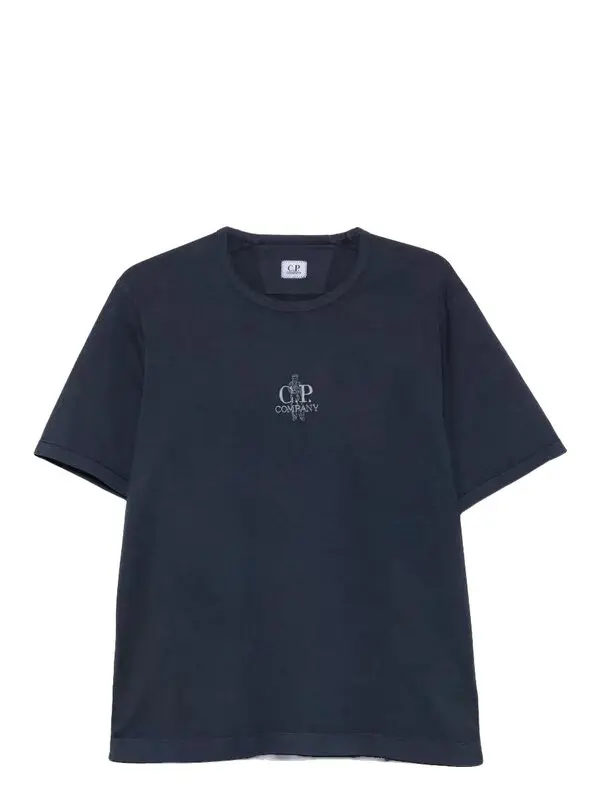 C.P. COMPANY Logo Detail T-shirt - Blue