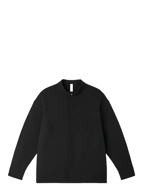 CFCL Soft Milan Stand-collar Long-sleeve Shirt - Black