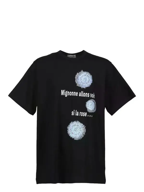 Yohji Yamamoto Graphic-print T-shirt - Black