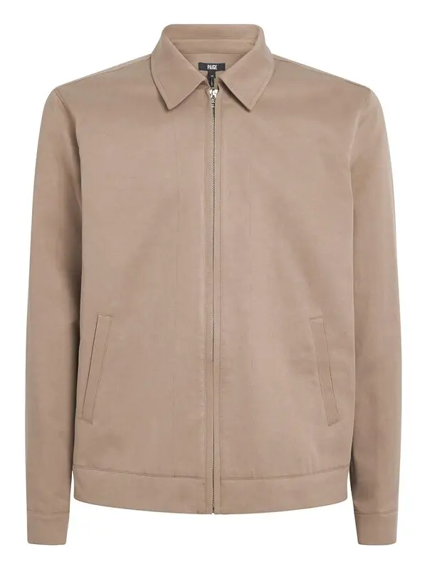 Paige Cotton-blend Renehen Shirt Jacket - Beige