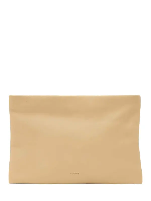 ALLSAINTS Leather Bettina Clutch - Yellow