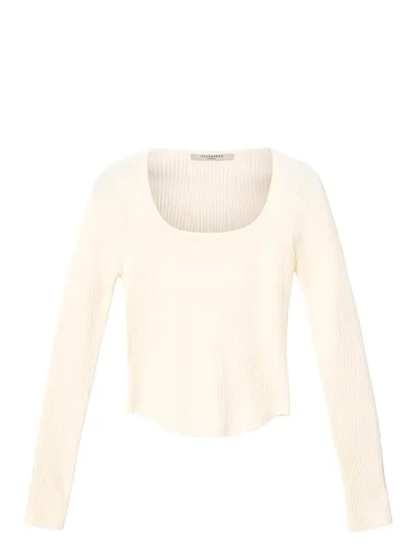 ALLSAINTS Rib-knit Hally Top - White