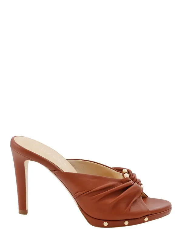 ELIZEE Carmina Platform Mule - Tan